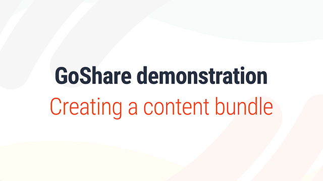 Creating a content bundle - Healthily